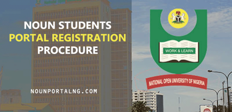 NOUN Students Registration Portal for New Students / NOUN Returning ...